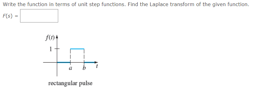 Solved Write the function in terms of unit step functions. | Chegg.com