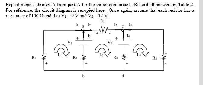 Solved Repeat Steps 1 through 5 from part A for the | Chegg.com
