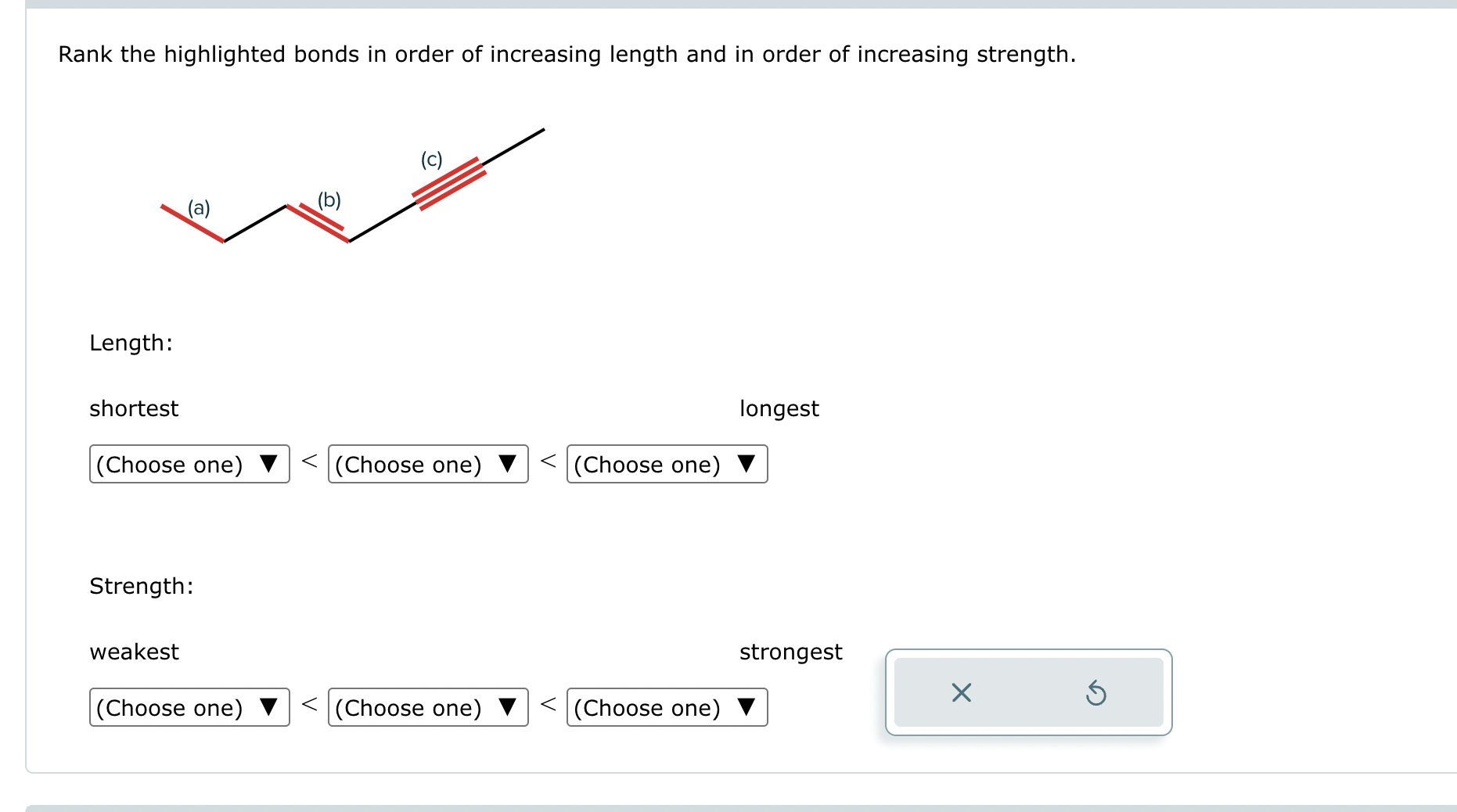 Solved Answer the following questions about bond length and | Chegg.com