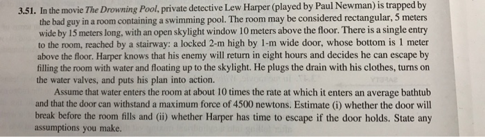 Solved In the movie The Drowning Pool, private detective Lew | Chegg.com