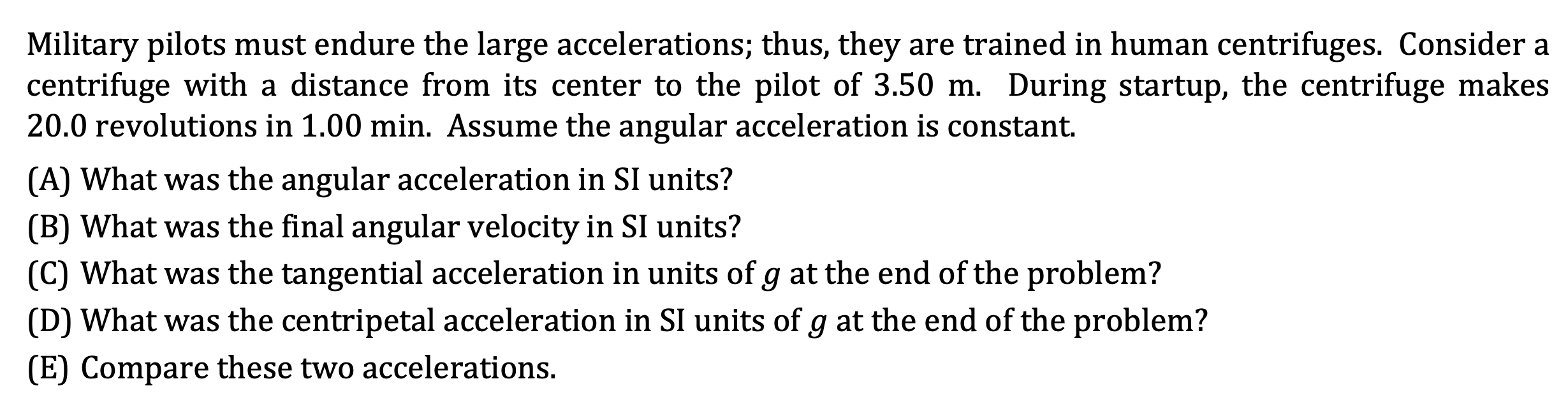 Solved Military Pilots Must Endure The Large Accelerations