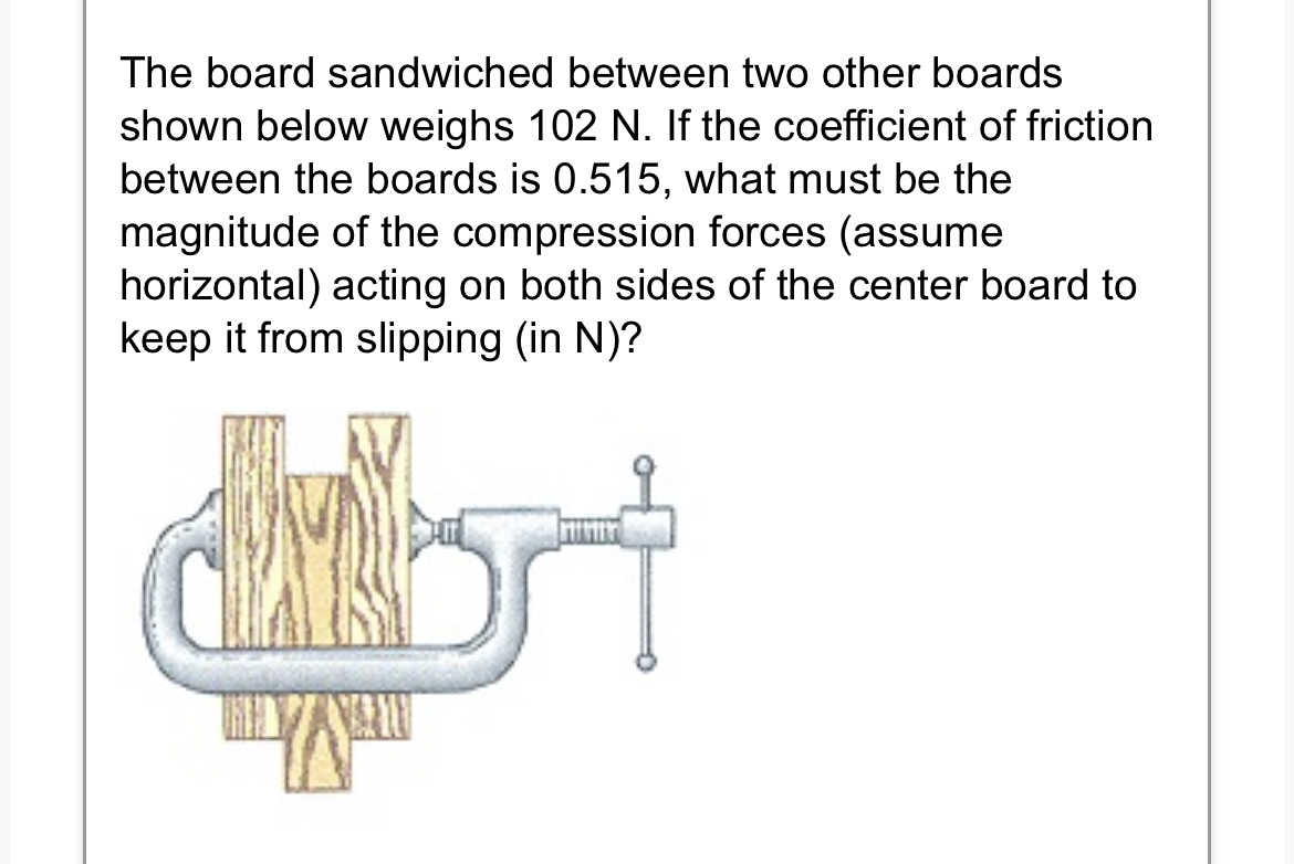 Solved The board sandwiched between two other boards shown | Chegg.com
