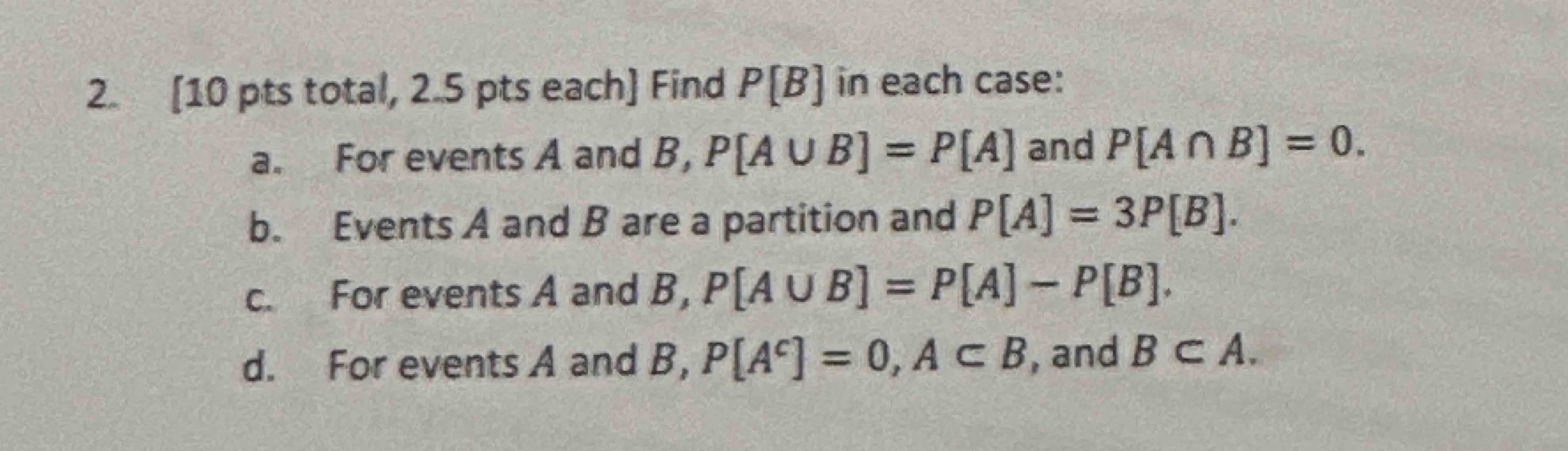 Solved [10 pts total, 2.5 pts each | Chegg.com Solved [10 pts total, 2.5 pts each | Chegg.com