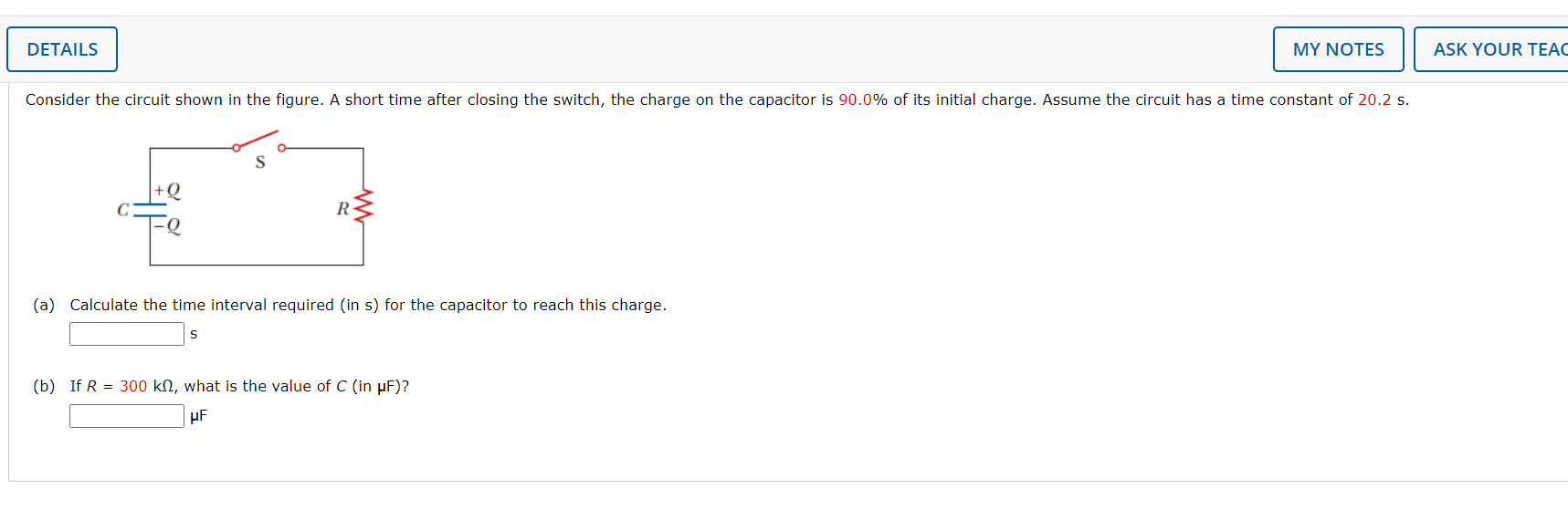 Solved (a) Calculate the time interval required (in s) for | Chegg.com