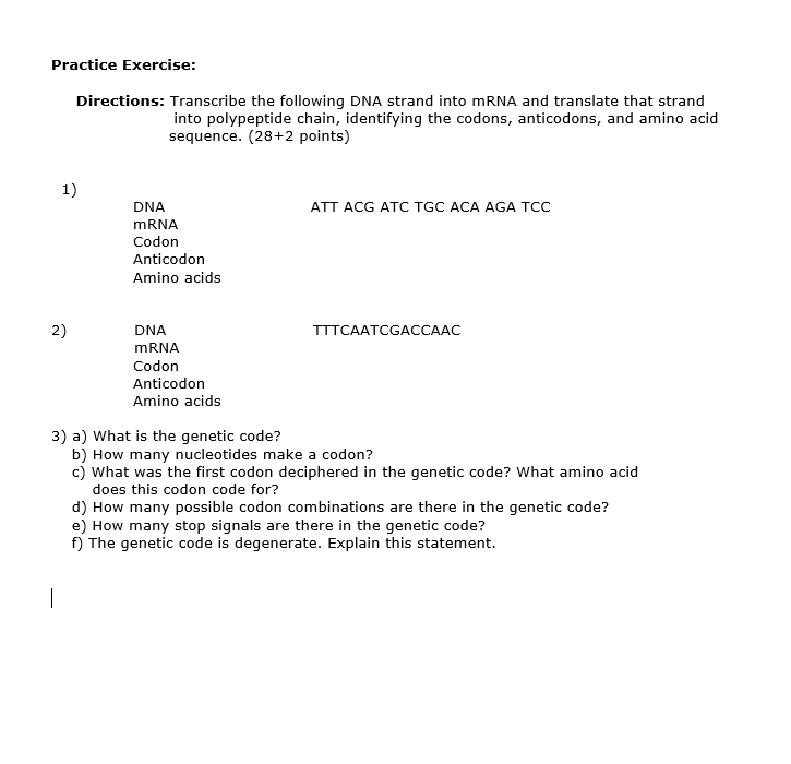Solved Practice Exercise: Directions: Transcribe the | Chegg.com Solved Practice Exercise: Directions: Transcribe the | Chegg.com