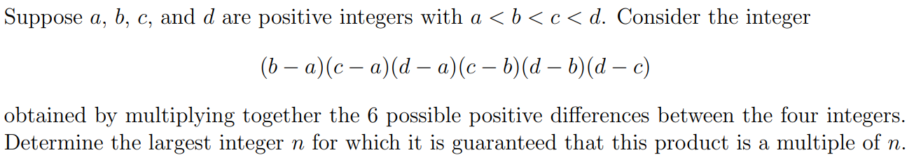 Solved Suppose a, ﻿b, ﻿c, ﻿and d are positive integers with | Chegg.com