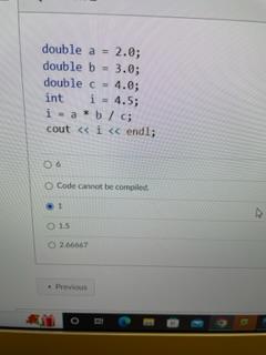 Solved For the code fragment please select the possible | Chegg.com