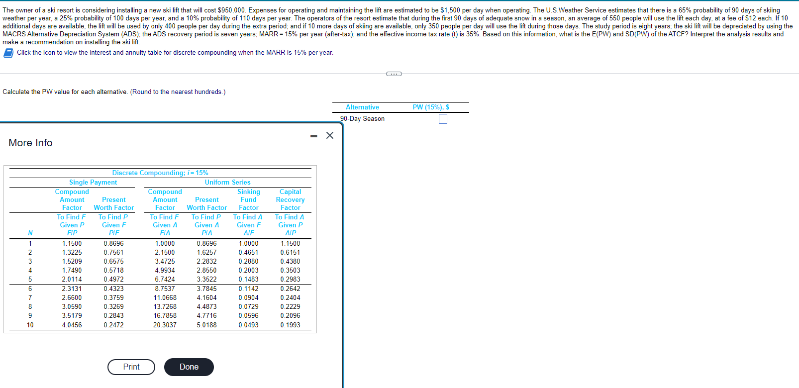 Solved make a recommendation on installing the ski | Chegg.com