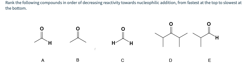 Solved Rank The Following Compounds In Order Of Decreasing