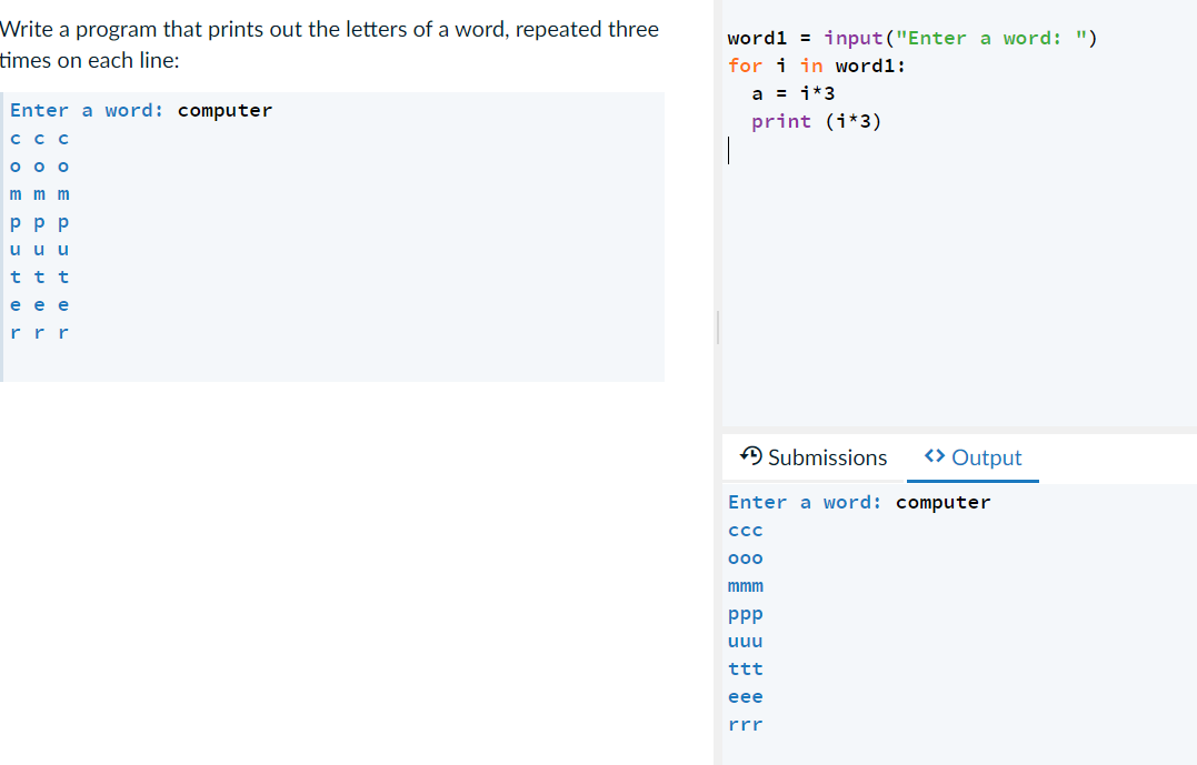 Solved Type Your Answer Write A Program That Prints Out The Chegg