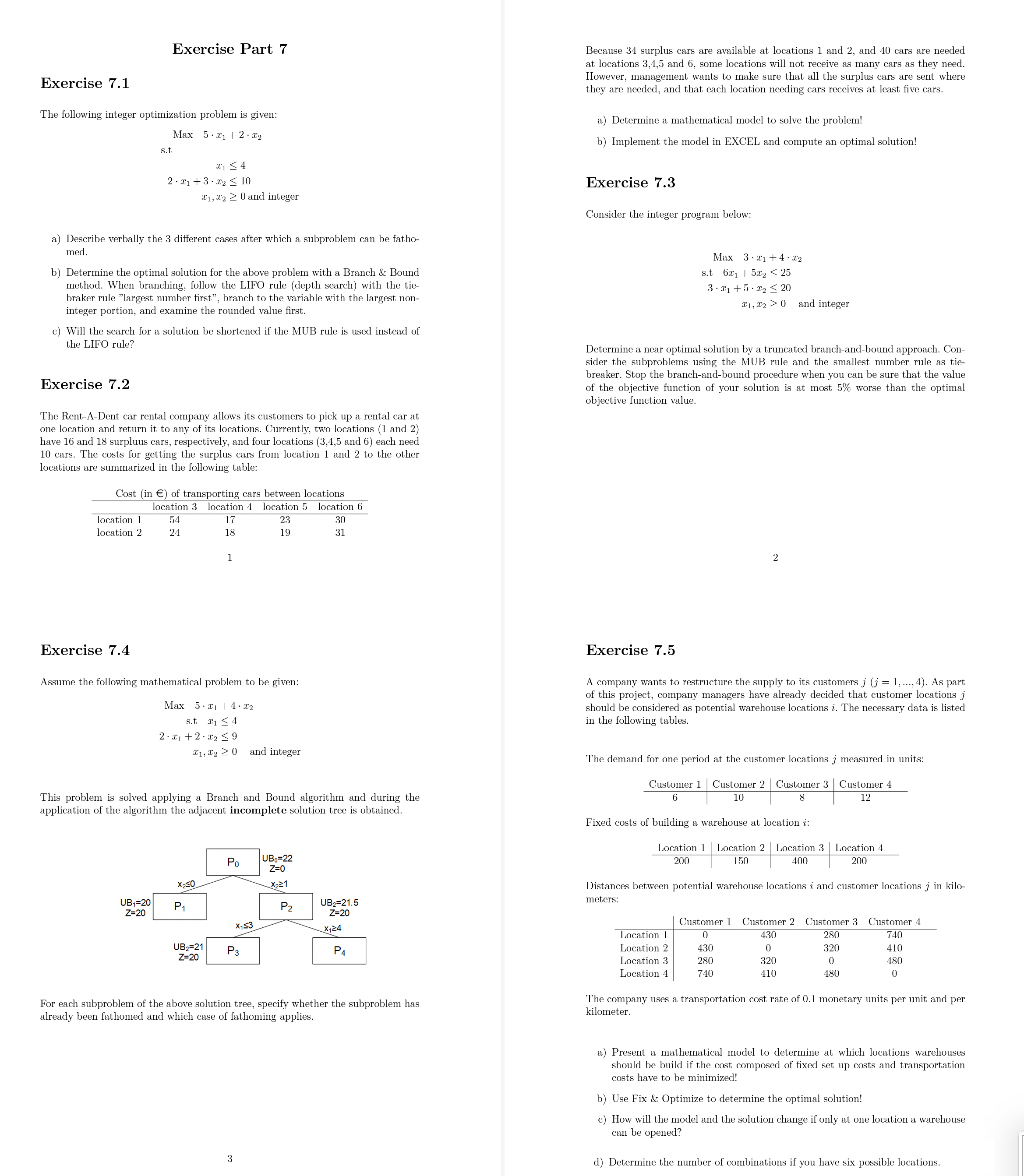 Solved Linear Programming 8 Graph Theory 