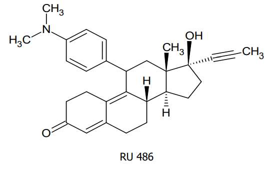 Solved The structure below represents RU 486, a synthetic | Chegg.com