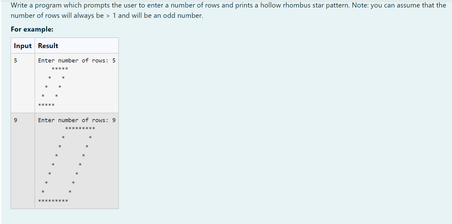 Solved Write a program which prompts the user to enter a | Chegg.com