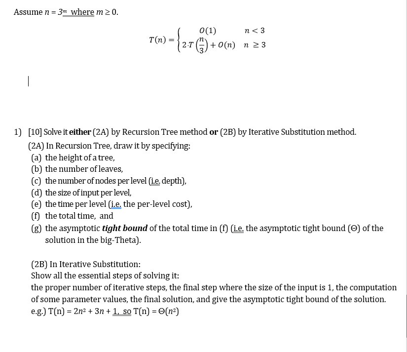 Solved you can do either 2a or 2b you don't have to do both, | Chegg.com