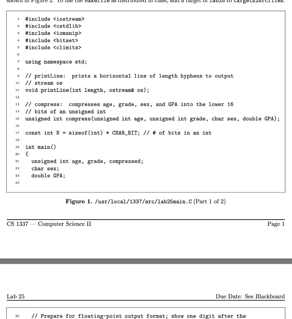 Solved Lab 25 Due Date: See Blackboard Source File: Input: | Chegg.com
