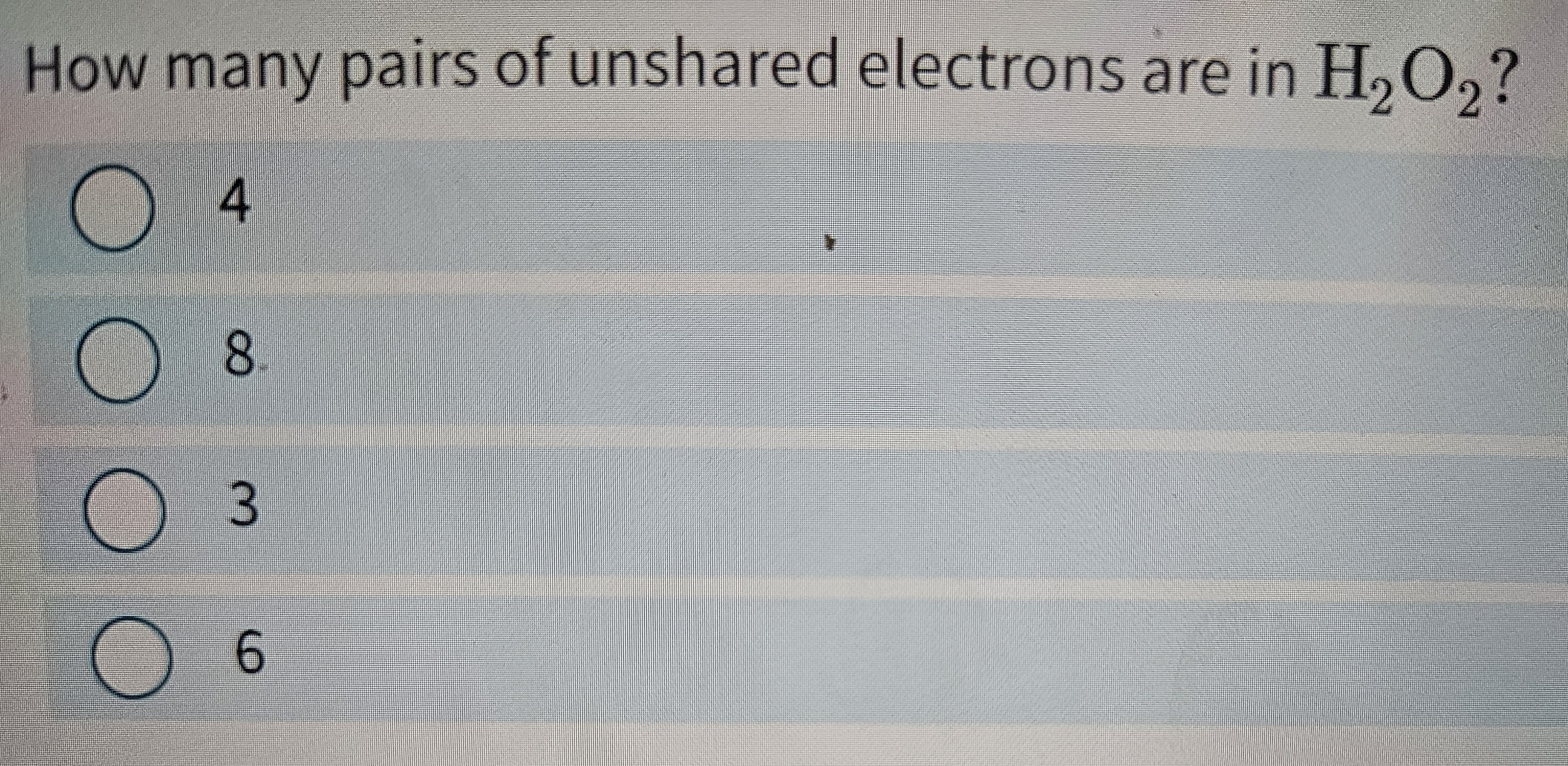 Solved How many pairs of ﻿unshared electrons are | Chegg.com