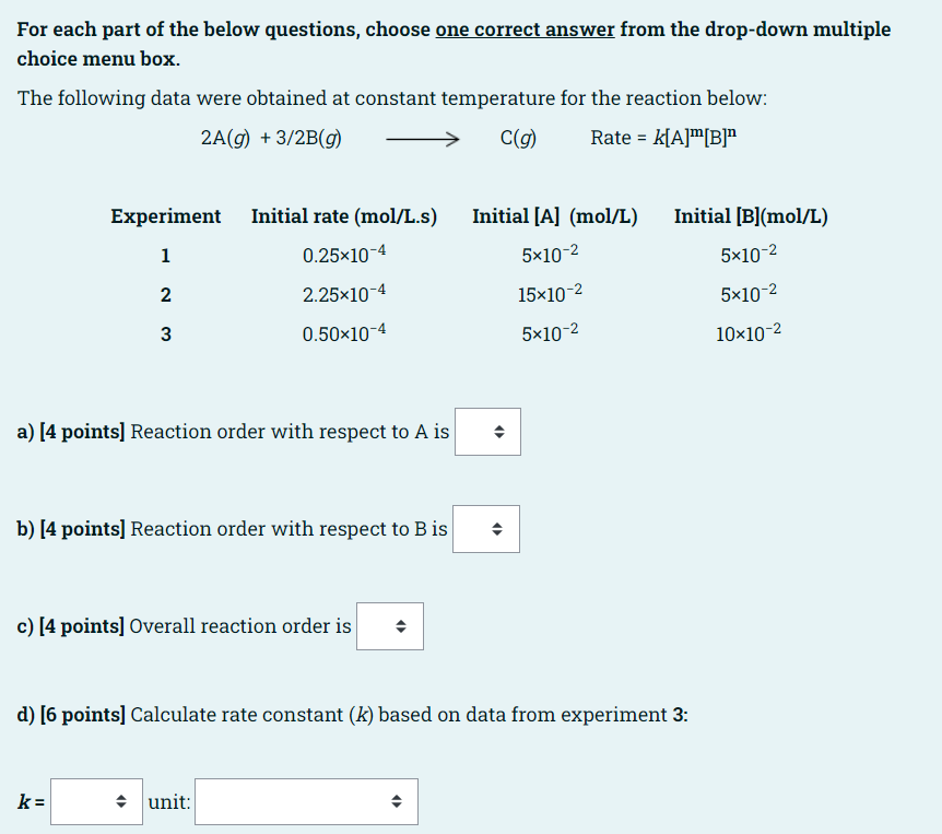 Solved The rate constant of the first order the reaction | Chegg.com