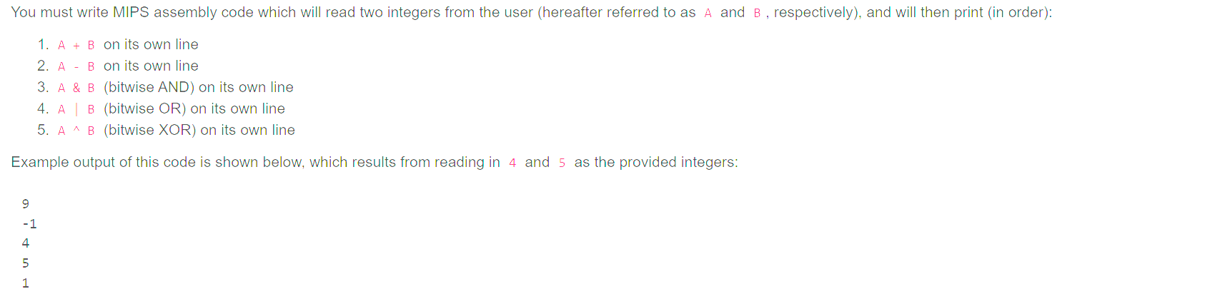 Solved You must write MIPS assembly code which will read two | Chegg.com