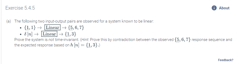 Solved Exercise 5.4.5 0 About (a) The following two | Chegg.com