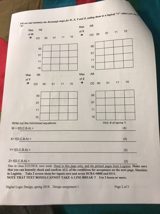 Solved Dr. Simon Ben-Avi NYiT Digltal Logie Design, spring | Chegg.com