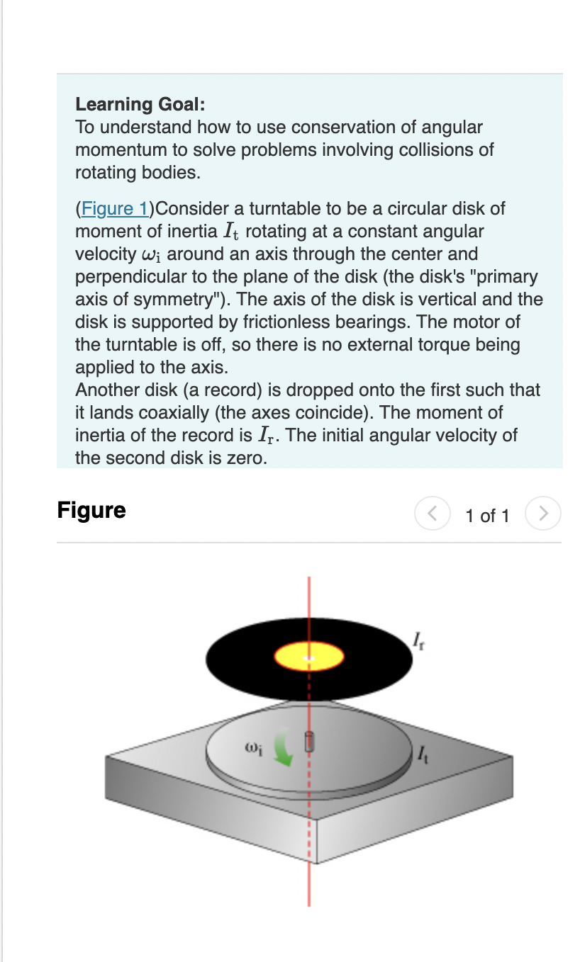 Solved a) What is the final angular velocity, ωfωf, of the | Chegg.com