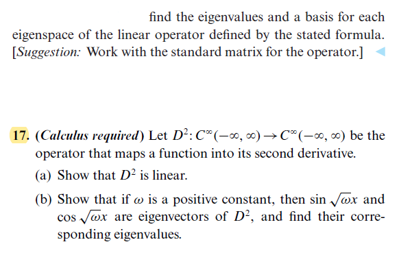Solved find the eigenvalues and a basis for each eigenspace | Chegg.com