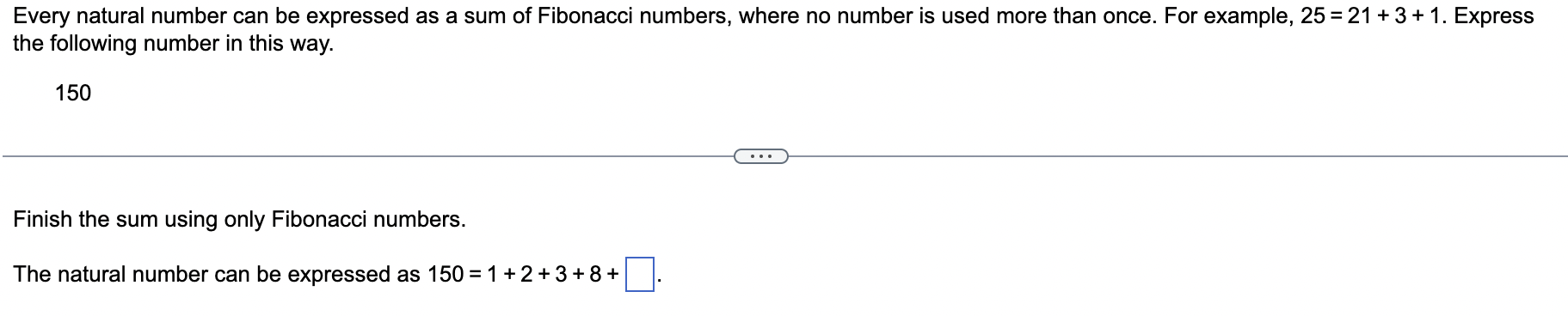 Solved Every natural number can be expressed as a sum of | Chegg.com