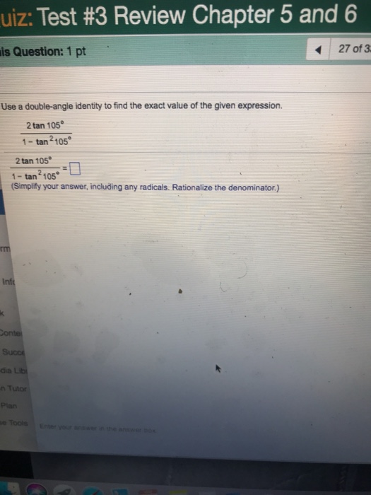 Solved uiz: Test #3 Review Chapter 5 and 6 is Question: 1 pt | Chegg.com Solved uiz: Test #3 Review Chapter 5 and 6 is Question: 1 pt | Chegg.com