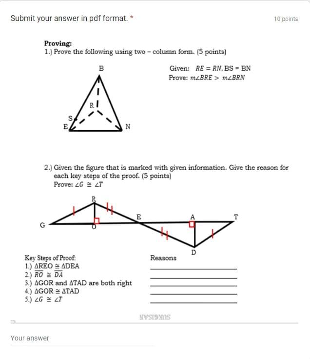 Submit your answer in pdf format. * 10 points | Chegg.com