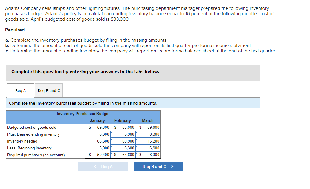 Solved Adams Company Sells Lamps And Other Lighting Chegg Solved Adams Company Sells Lamps And Other Lighting Chegg