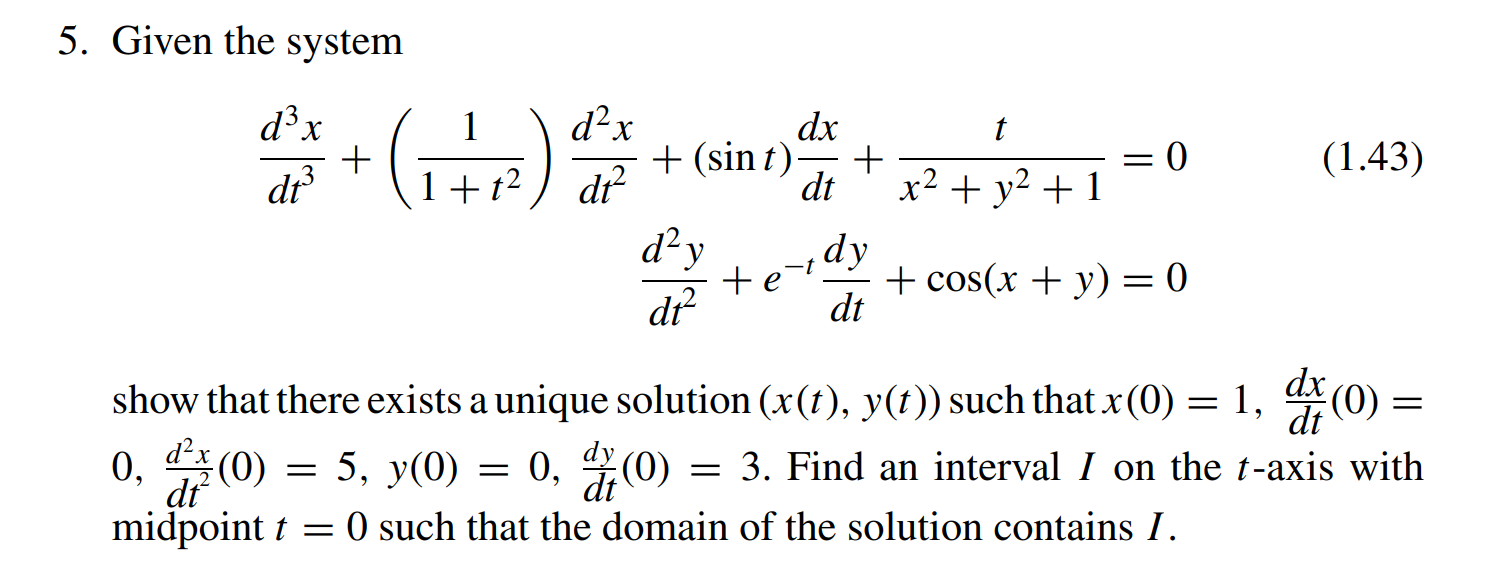 Solved 5. Given the system | Chegg.com