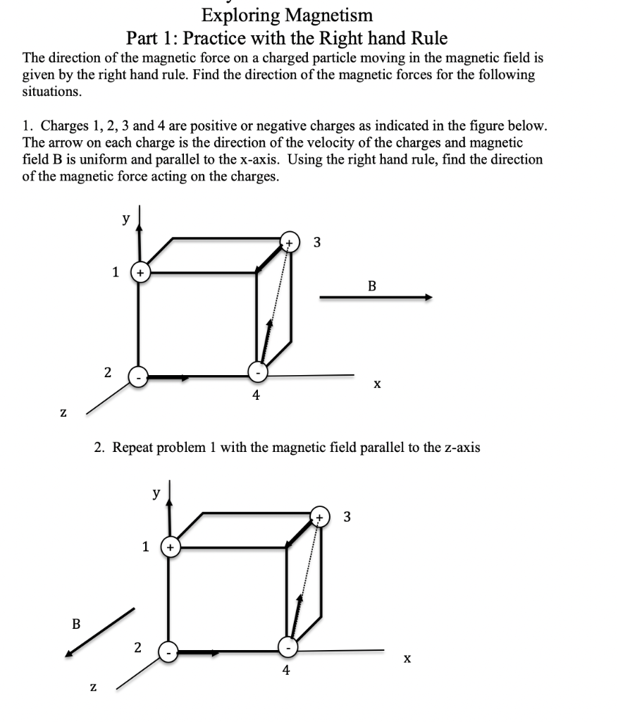 Solved Exploring Magnetism Part 1: Practice with the Right | Chegg.com