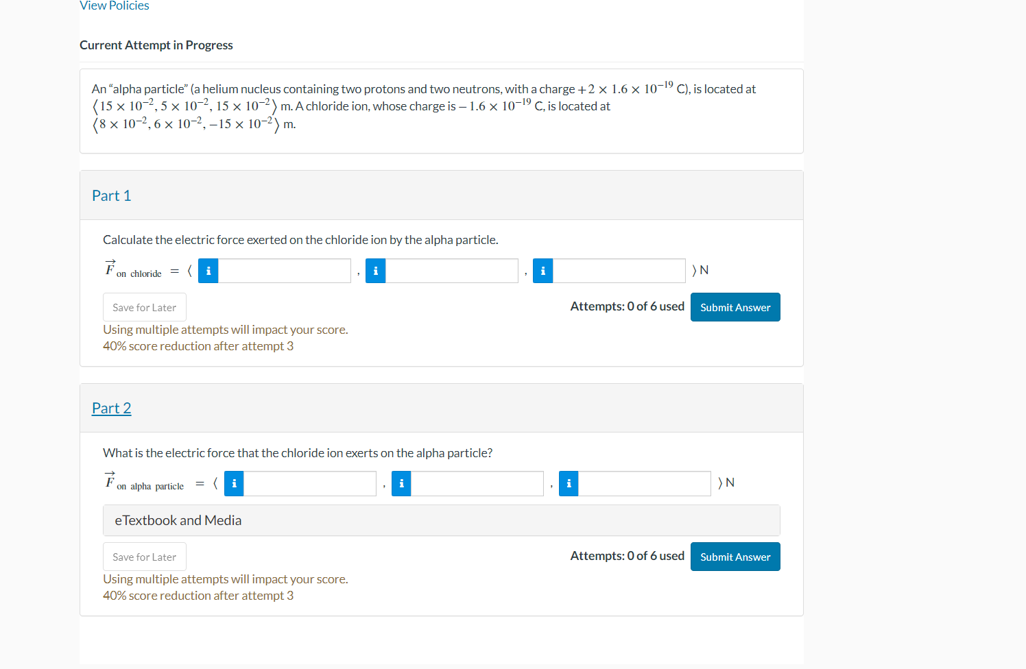 Solved An "alpha particle" (a helium nucleus containing two | Chegg.com