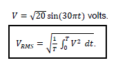 Solved Solve the root mean square for function below using | Chegg.com