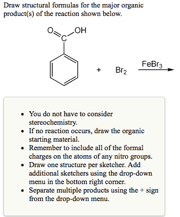 Solved Draw structural formulas for the major organic | Chegg.com