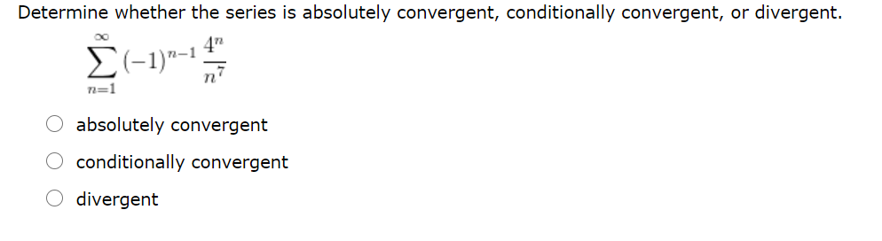 Solved Determine whether the series is absolutely | Chegg.com