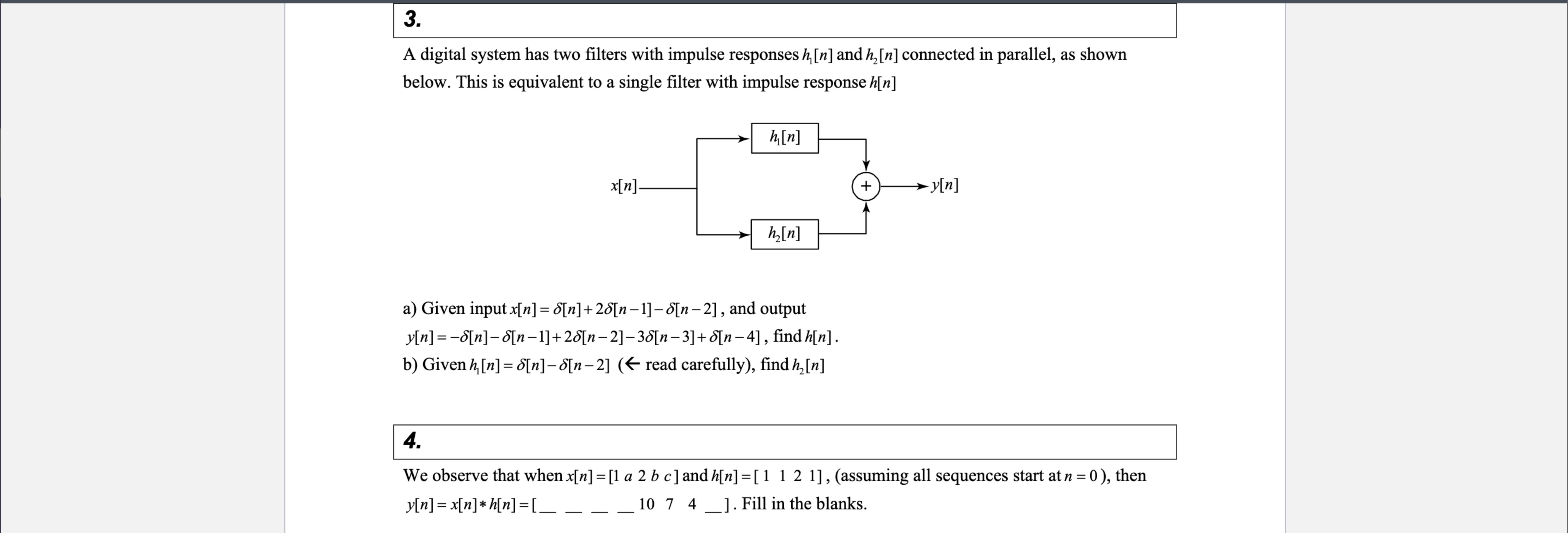 Solved can you answer both parts and for 4 ﻿use a table | Chegg.com