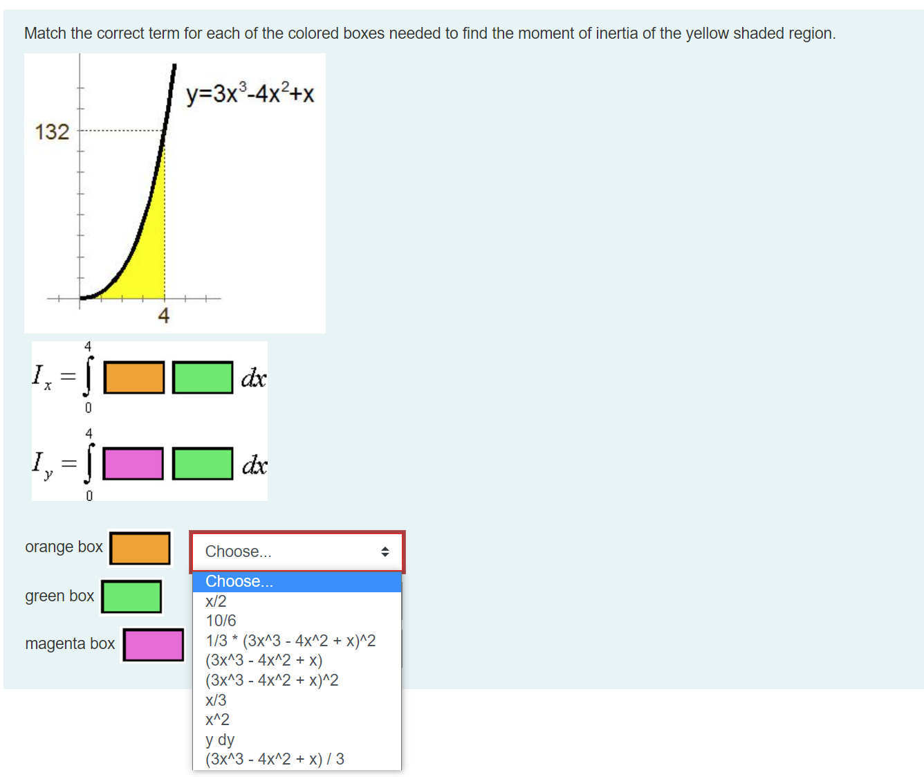 Solved Match the correct term for each of the colored boxes | Chegg.com