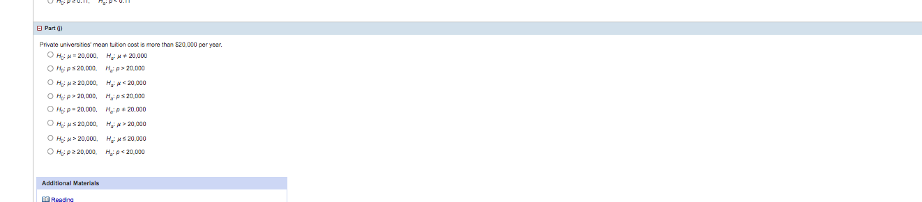 Solved Some of the statements below refer to the null | Chegg.com