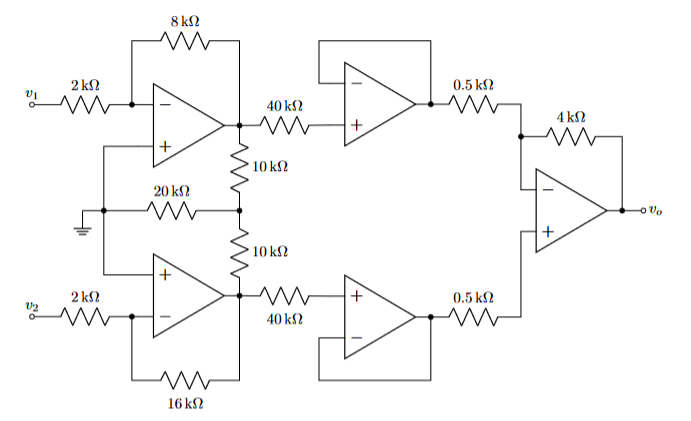Solved What is V0 as a function of V1 and V2? assuming the | Chegg.com