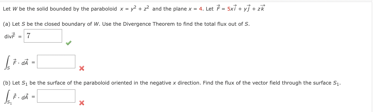 Solved Let W be the solid bounded by the paraboloid x=y2+z2 | Chegg.com