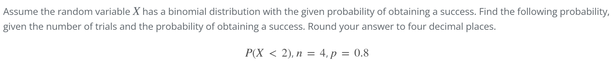Solved Assume The Random Variable X Has A Binomial 4711