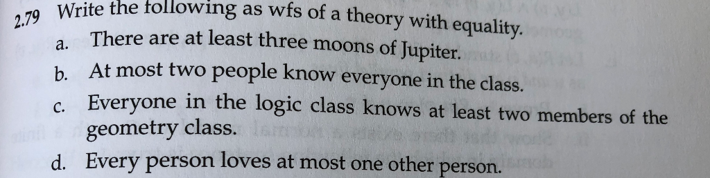 Solved answer a and b using wfs==well-formed formulas of a | Chegg.com
