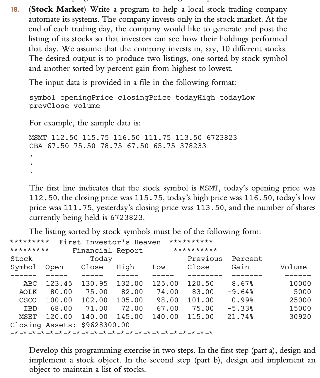 Solved please help write a program answering part A of | Chegg.com