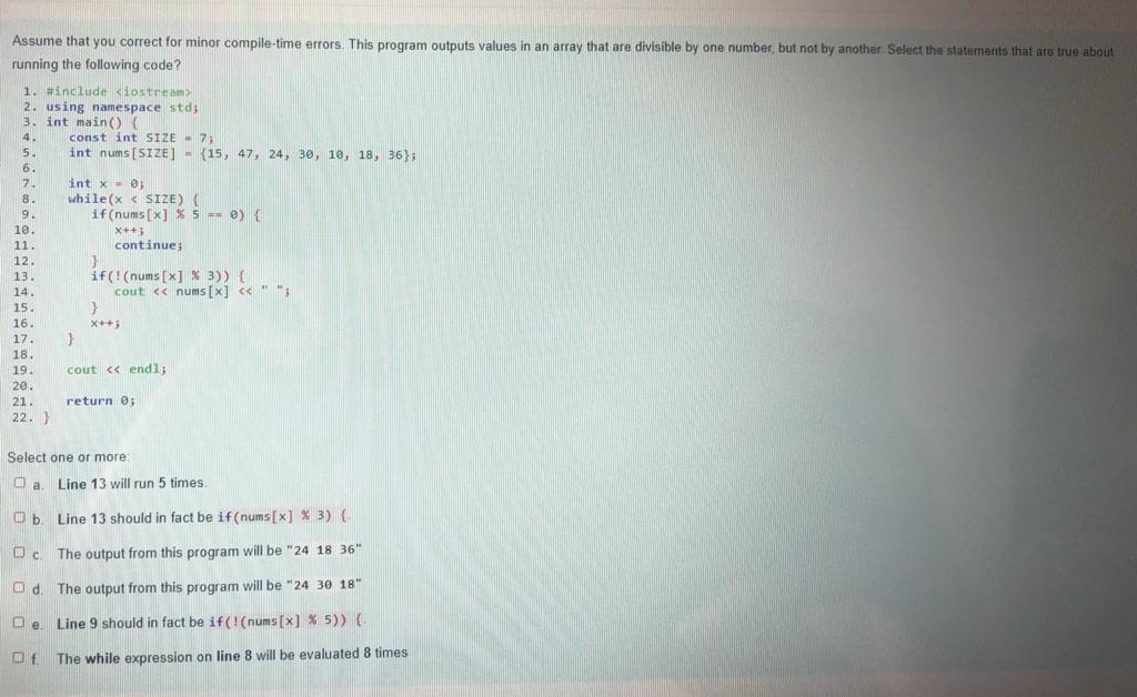 Solved Assume That You Correct For Minor Compile Time 5860