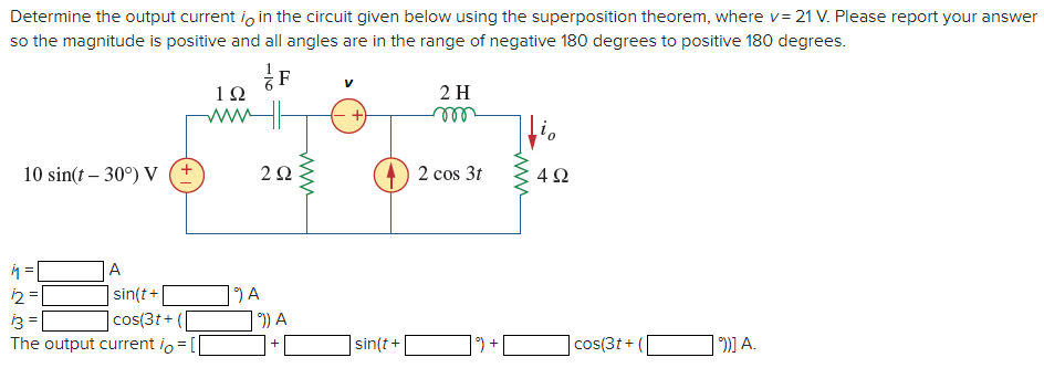 Solved Determine the output current io in the circuit given | Chegg.com Solved Determine the output current io in the circuit given | Chegg.com