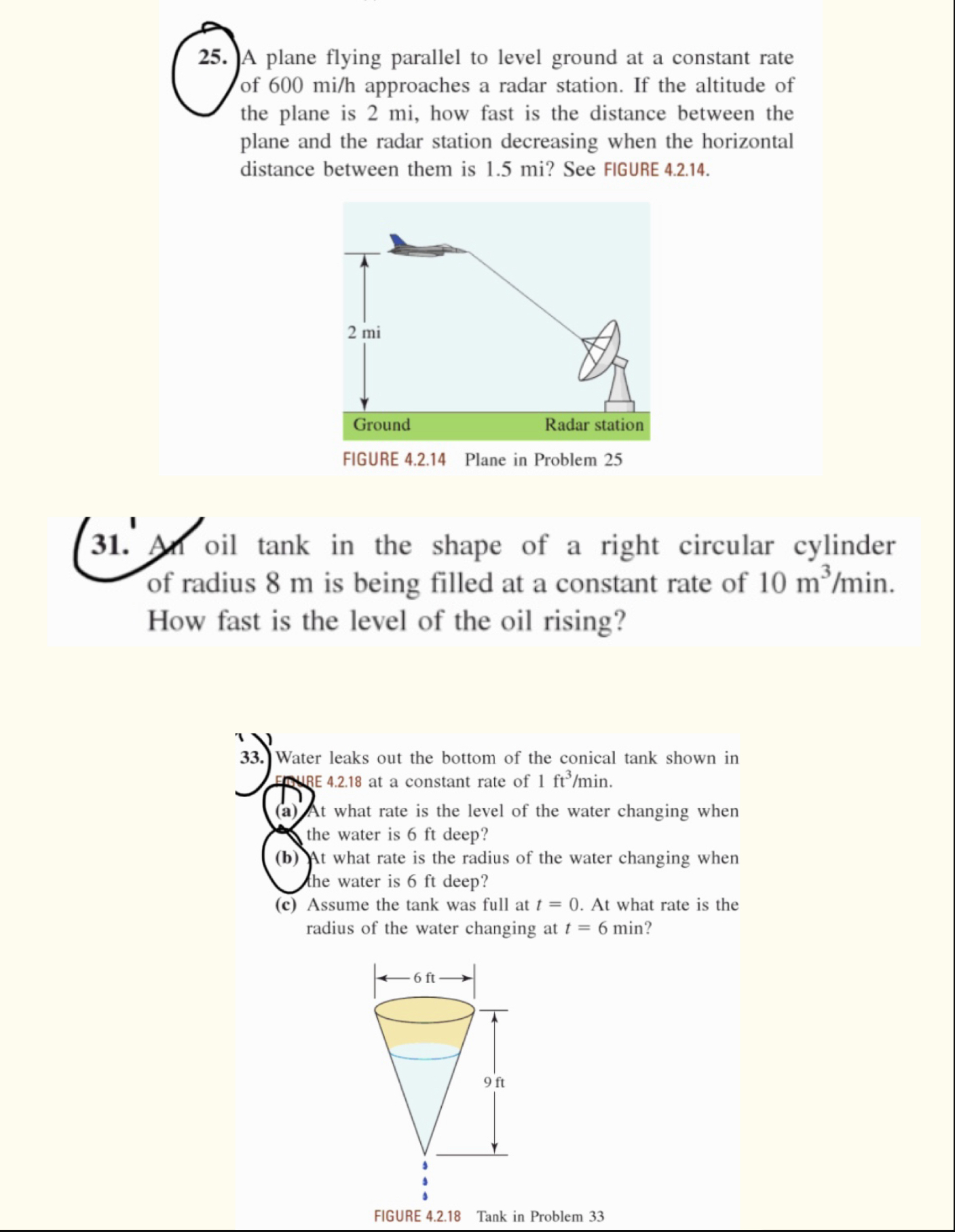 Solved 25. A plane flying parallel to level ground at a | Chegg.com