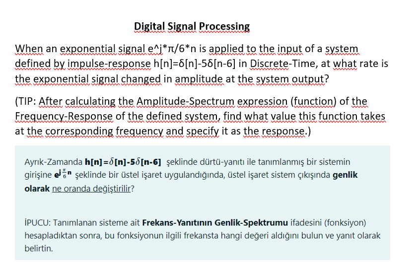 Solved Digital Signal Processing When an exponential signal | Chegg.com