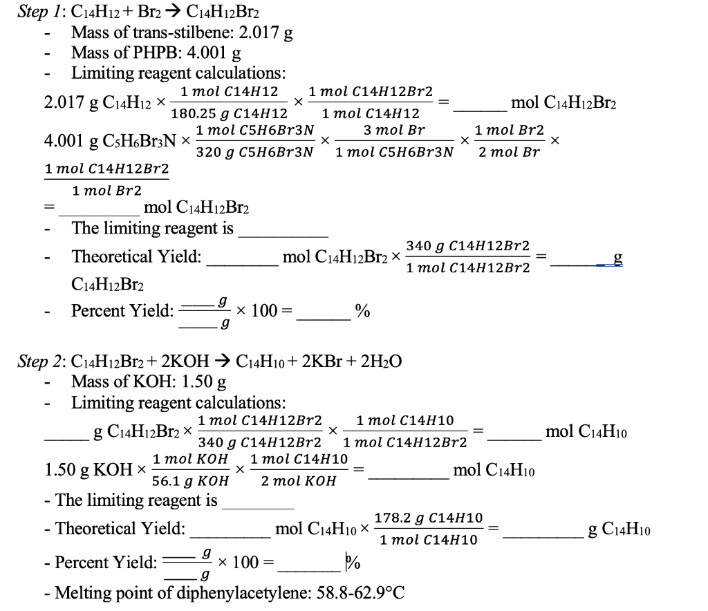 Solved Please find the limiting reagent, theoretical yield | Chegg.com