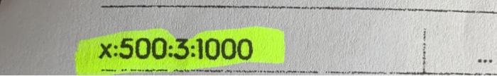 Solved x:500:3:1000 | Chegg.com